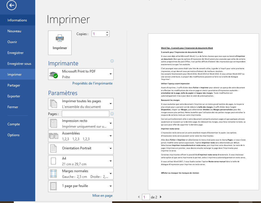 FR - Digital-Travellers • Word Tips – 5 conseils pour l’impression de ...